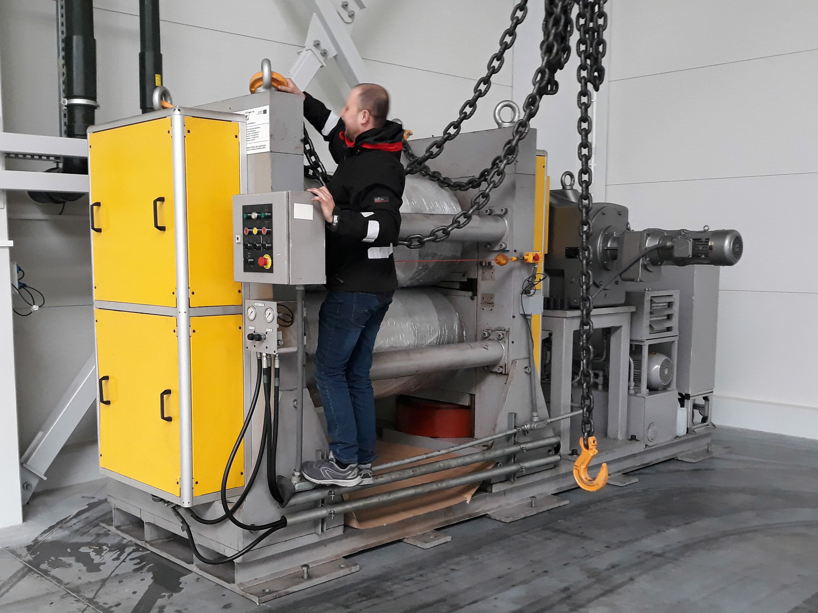 58 Inch Standex Metal Sheet Fed or Continuous Embosser. Converting Plant