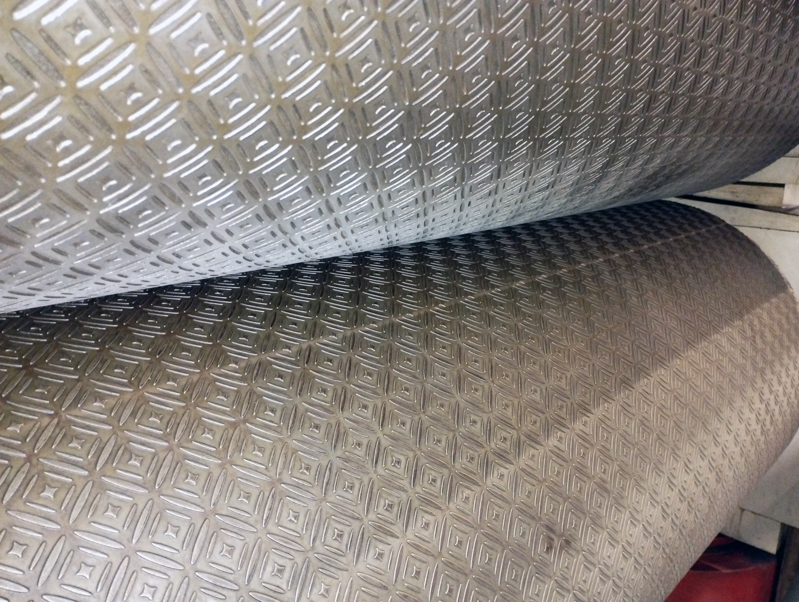 58 Inch Standex Metal Sheet Fed or Continuous Embosser. Converting Plant