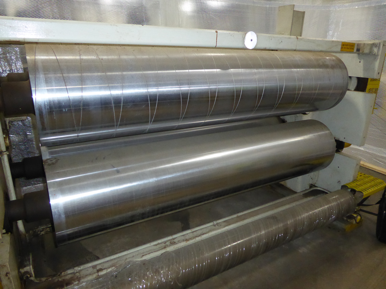 Egan Coater Chill Roll Assembly, 4 Rolls, 72in Web. Converting Plant