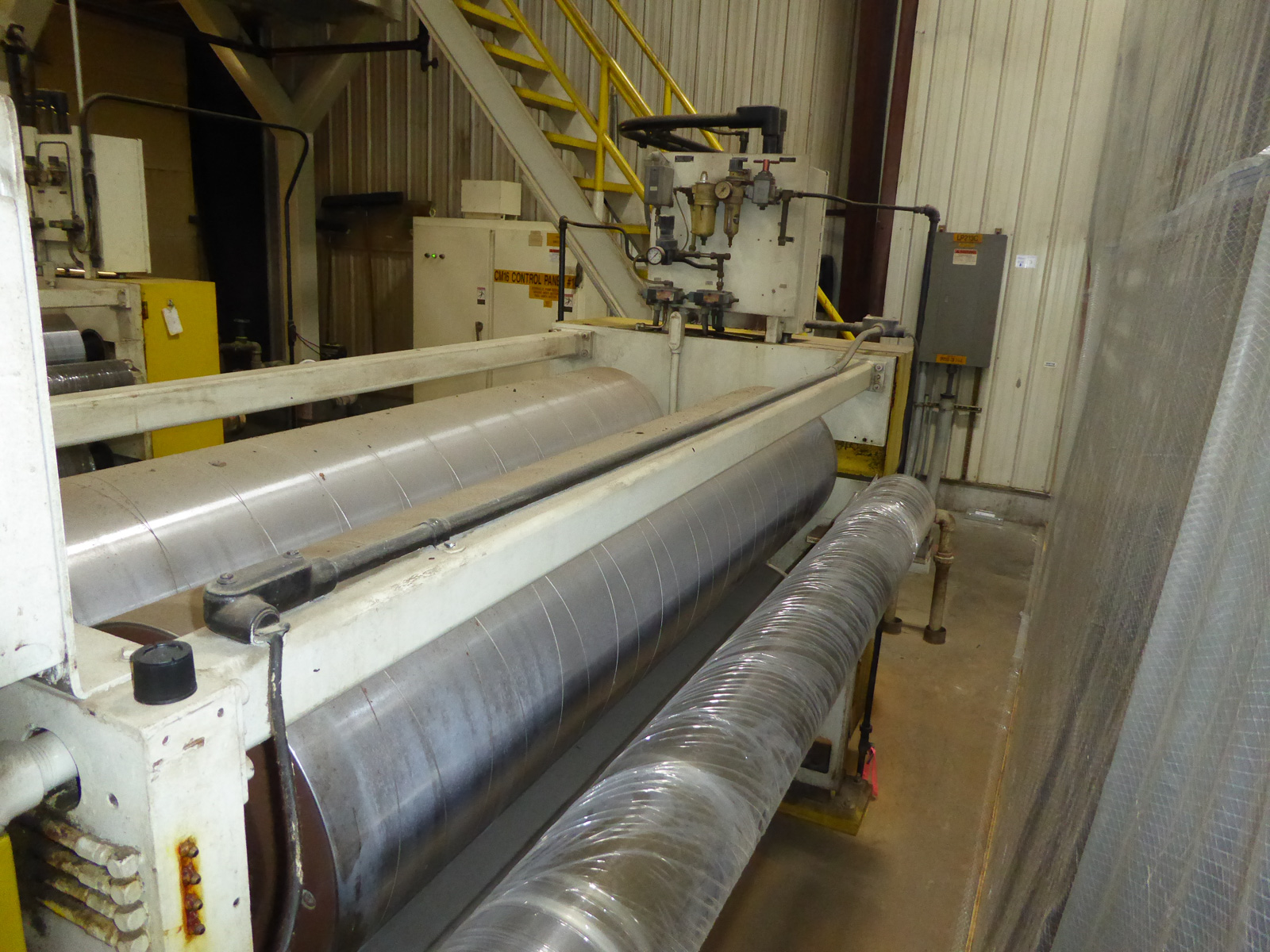 Egan Coater Chill Roll Assembly, 4 Rolls, 72in Web. Converting Plant