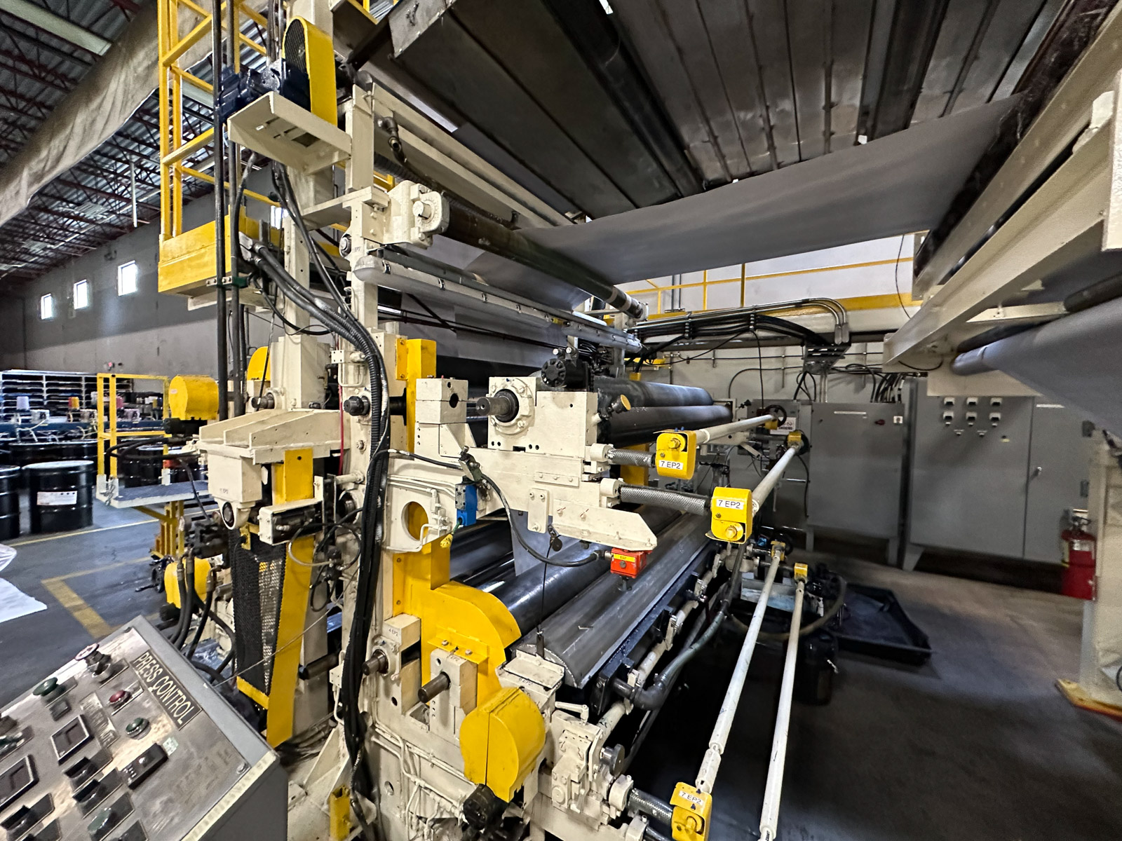 3-Color Wolverine Flexographic Printer, 88" Width, 48" Repeat ...