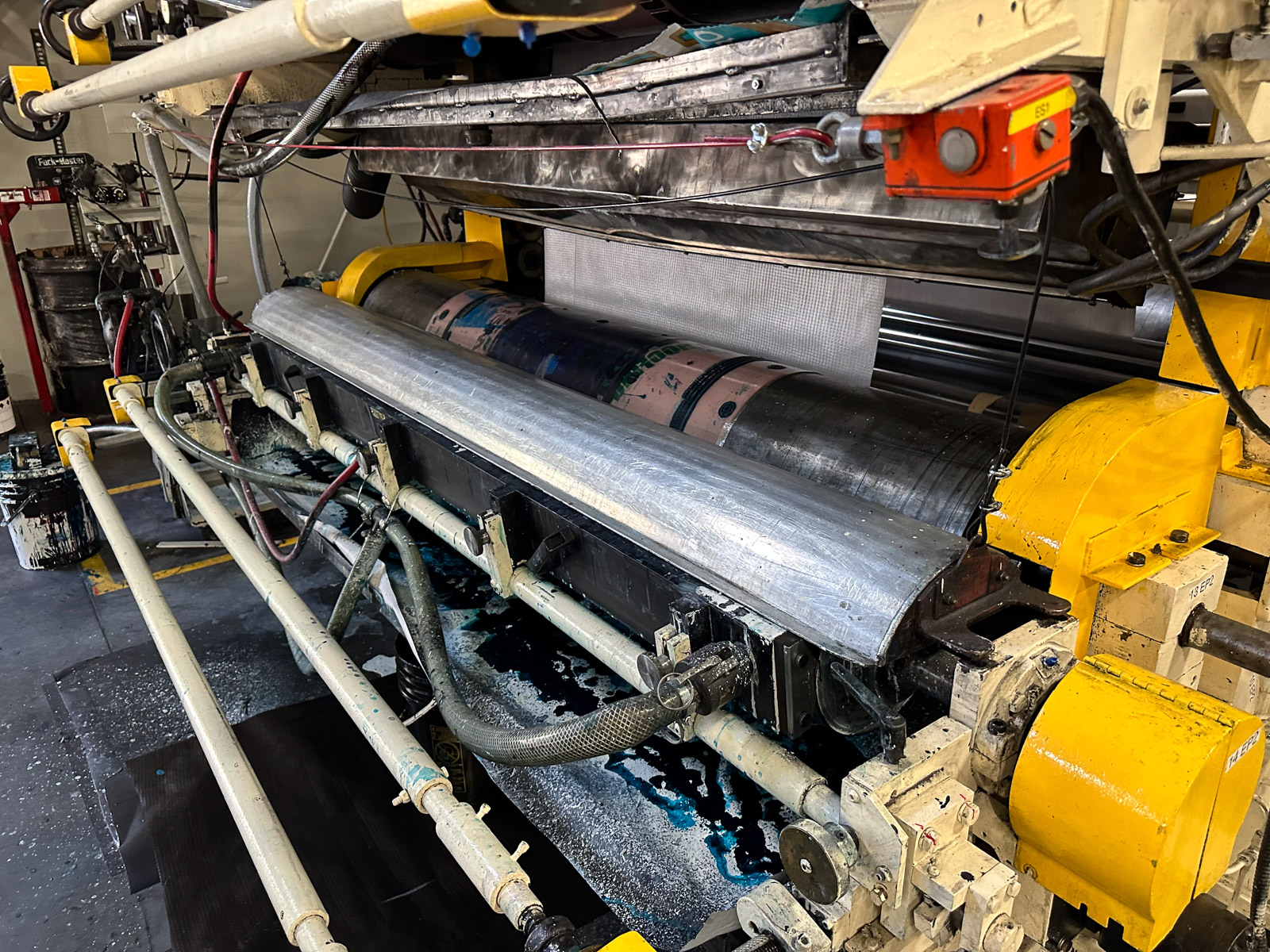 3-Color Wolverine Flexographic Printer, 88" Width, 48" Repeat ...