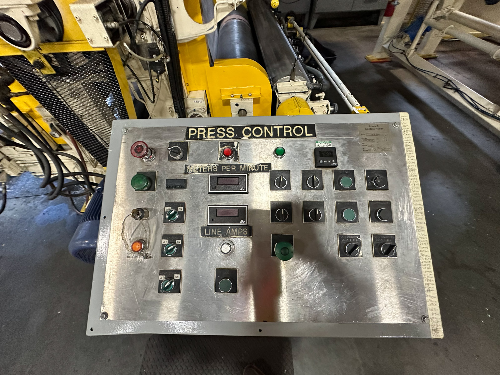 3-Color Wolverine Flexographic Printer, 88" Width, 48" Repeat ...