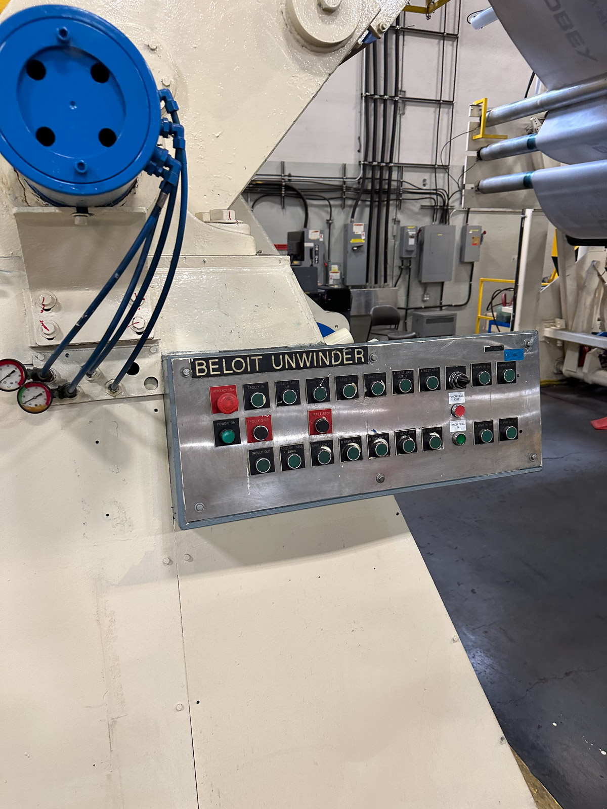 3-Color Wolverine Flexographic Printer, 88" Width, 48" Repeat ...