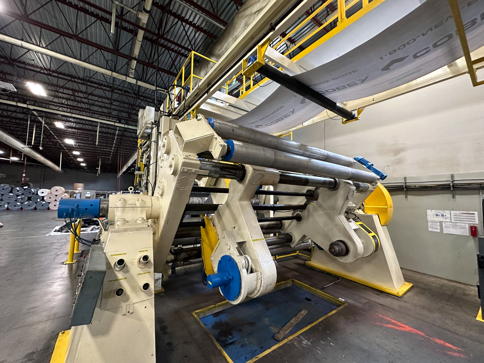 3-Color Wolverine Flexographic Printer, 88" Width, 48" Repeat ...