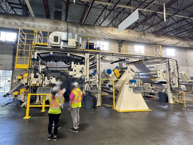 3-Color Wolverine Flexographic Printer, 88" Width, 48" Repeat ...