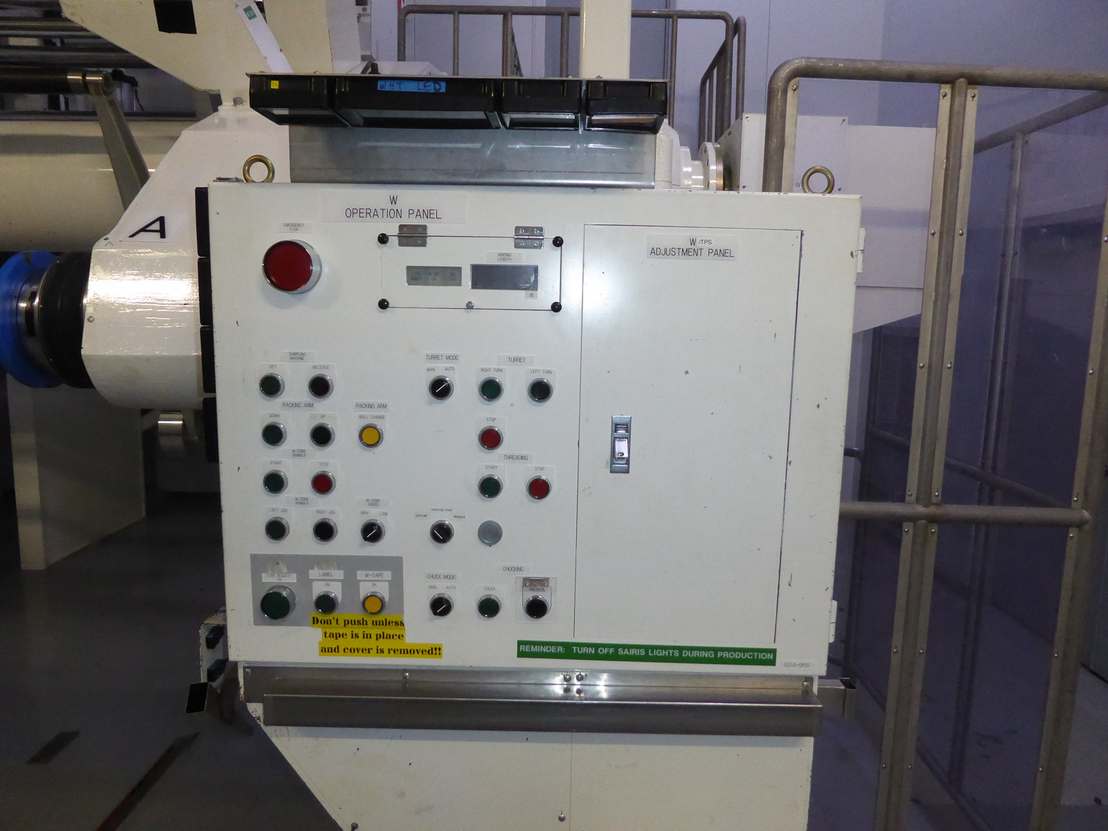 60" x 60" Diameter Turret Unwind and Winder. Converting Plant